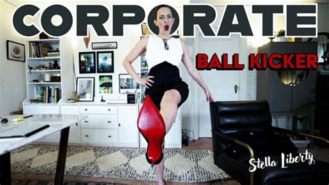 Corporate Ball Kicker Stella Liberty Kicks You In The Nuts And Makes