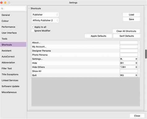 New Keyboard Shortcut Desktop Questions Macos And Windows Affinity Forum