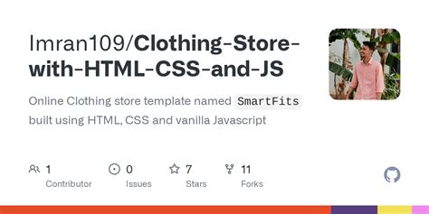 Clothing Store With Html Css And Jsadminhtml At Master · Imran109