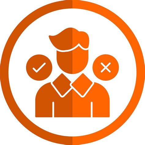 Decision Making Glyph Orange Circle Icon 42739831 Vector Art At Vecteezy