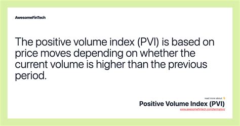 Positive Volume Index Pvi Awesomefintech Blog