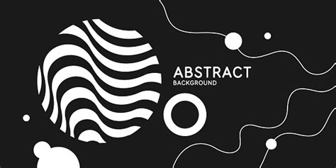 현대적인 트렌디 한 스타일의 추상적 인 배경 간단한 평평한 유기 모양 기하학적 모양과 라인을 가진 포스터 검은색에 대한 스톡 벡터 아트 및 기타 이미지 Istock