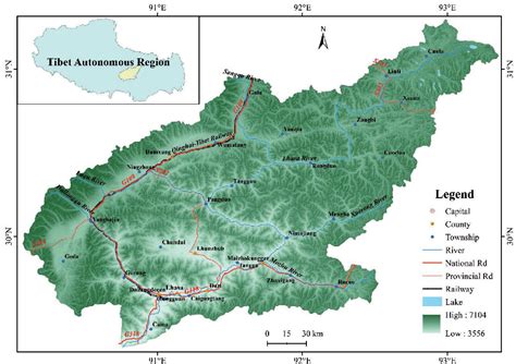 Figure 1 From Spatial Pattern Of Ecosystem Carbon Stocks In The Lhasa River Basin And Its