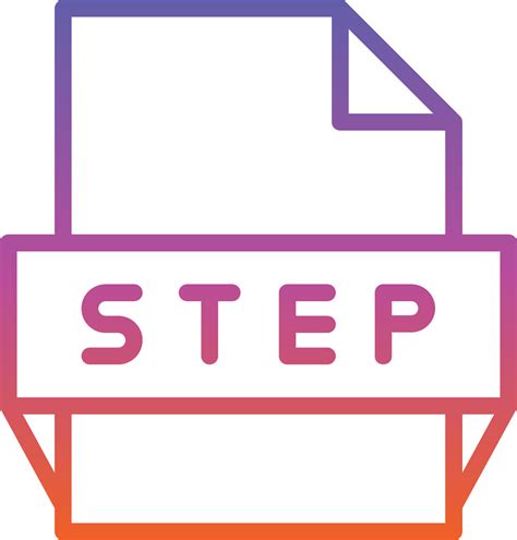 Step File Format Icon 15692769 Vector Art At Vecteezy