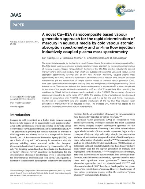 Pdf A Novel Cu Bsa Nanocomposite Based Vapour Generation Approach For The Rapid Determination