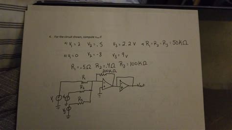 4 for the circuit shown compute vout if r3