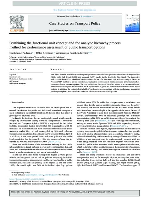 Pdf Combining The Functional Unit Concept And The Analytic Hierarchy Process Method For