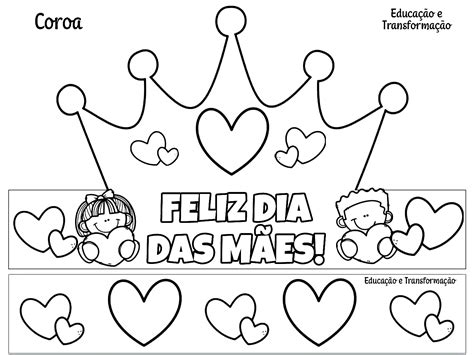 Blog Educação E Transformação 👍dia Das Mães 2 Modelos De Coroa Para