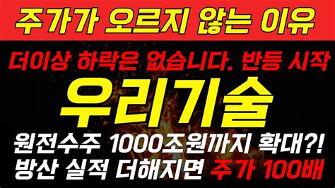 우리기술 주가전망분석 절대 매도하지마세요 이 시점이 지나면 주가는 급등합니다 목표가는 여기 패턴 분석 주주분들 필독 우리기술 우리기술주가 우리기술목표가