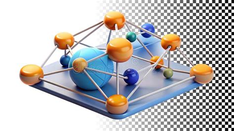 Abstract Network Structure Representing Connections And Complex