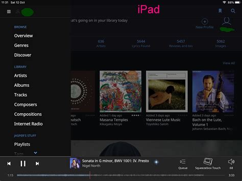 overview missing configure burger menu on iphone apple ipad and