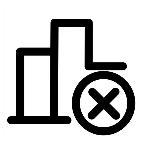 Wrong Graph And Statistics In Black Color 60321925 Vector Art At Vecteezy