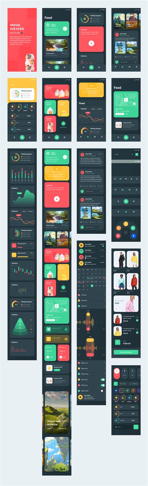 Marvie Ios App Free Ui Kit Theme Ui