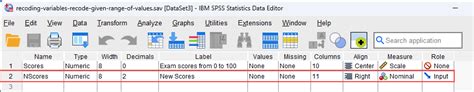 Recoding Variables In Spss Statistics Recoding A Given Range Laerd