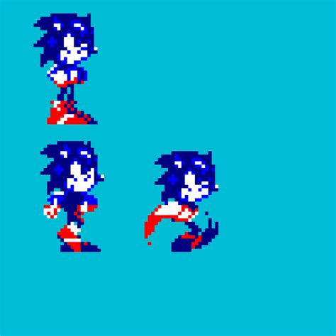 Pixilart Nes Sonic Run Cycle Using The Somari Trick By Tuxedoedabyss03