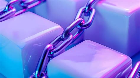 the strength of blockchain technology demonstrated by a secure network of interconnected blocks