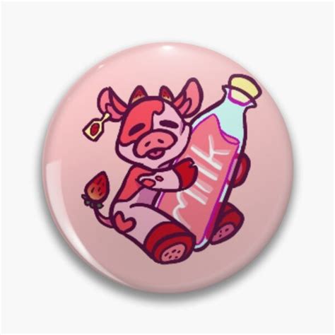 Strawberry Milk Pin Button Sold By Xavier L Sku 42476799 50 Off