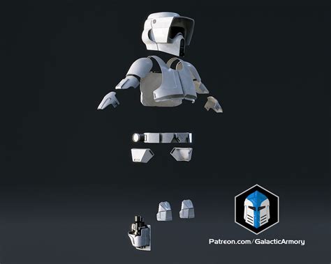 Scout Trooper Armor And Blaster 3d Print Files Galactic Armory