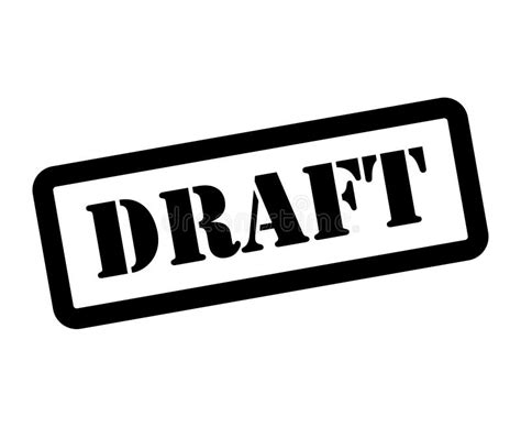 Draft Stamp Symbol Label Sticker Sign Button Text Banner Vector