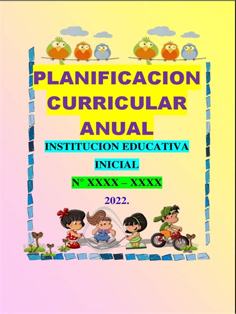 Planificación Curricular Anual Inicial 2022 Pdf Evaluación Aprendizaje