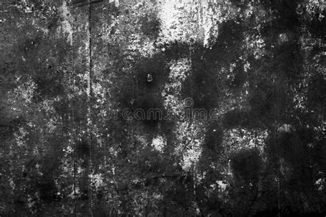 Paredes Negras Pintadas Con Pintura De Color Blanco Antiguo Imagen De