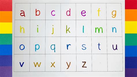 회색음영 따라 알파벳 소문자 쓰기 영어놀이 알파벳공부 알파벳 소문자 A Z Learn The Alphabet Play The Alphabet