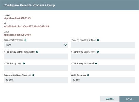 Configure Site To Site Client Nifi Instance