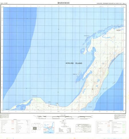Bahamas Acklins Crooked Island And Long Cay 11 2000 Charts And