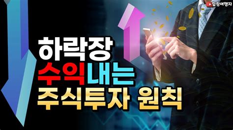 힐링여행자 주식 투자 마인드 하락장 수익 내는 주식투자 원칙 하락장이 기회가 되는 이유는 주식시장의 승부는 하락장에서 시작됩니다 Youtube