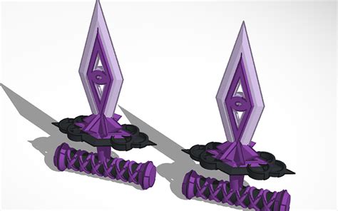 3d Design Venom Spike Push Blades Tinkercad