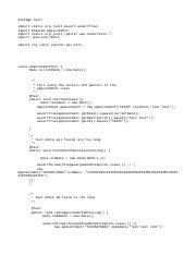 AppointmentTest Java Package Test Import Import Import Import Static