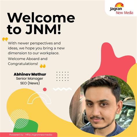 Welcome Aboard Abhinav Mathur Wish You A Long And Successful Innings With Arafat Hasan