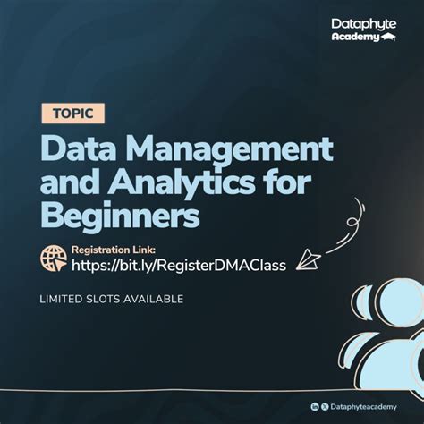 join data management and analytics course now dataphyte academy posted on the topic linkedin