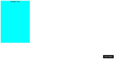 Component Dynamic Width Codesandbox