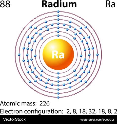 Diagram Representation Element Radium Royalty Free Vector