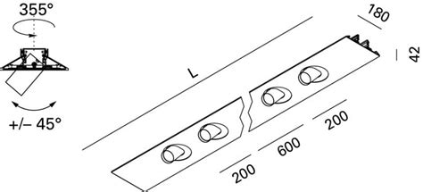 Segment Linear Lighting Profile For Downlights By Luciferos