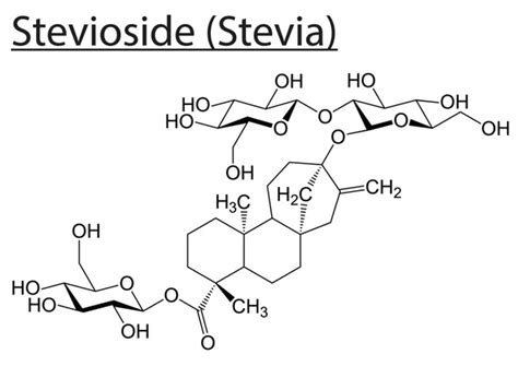 4 Chemical Structure Stevioside Stock Vectors And Vector Art Shutterstock