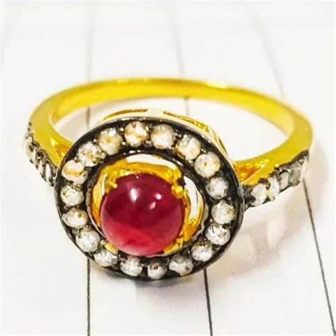 925 Sterling Silver Ruby Ring At ₹ 5700 Piece 925 खरी चांदी की अंगूठी