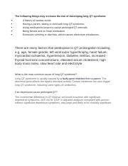 Factors And Causes Of Long QT Syndrome Genetic Inheritance Course Hero