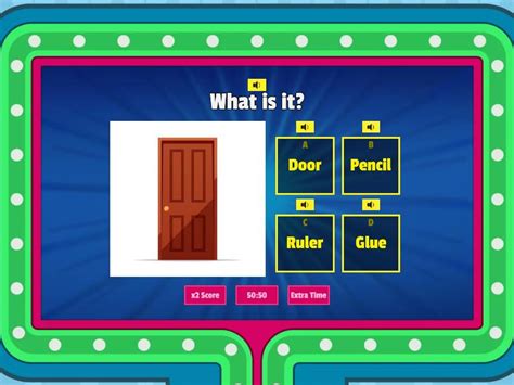 Classroom Objects Gameshow Quiz
