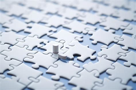 Premium Photo Cracking The Code The Innovative White Jigsaw Puzzle Business Strategy