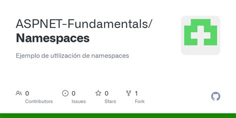 Github Aspnet Fundamentalsnamespaces Ejemplo De Utilización De Namespaces