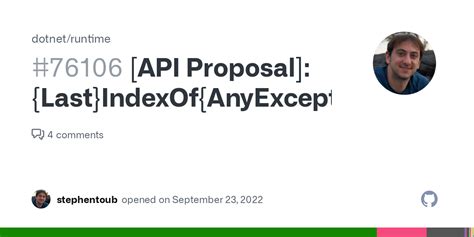 Api Proposal Last Indexof Anyexcept Range · Issue 76106 · Dotnet