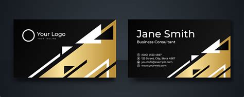 블랙과 골드 프리미엄 럭셔리 명함 디자인 전문 템플릿 명함 우아한 추상 카드 템플릿은 보유 기업에 적합합니다 벡터 디자인 템플릿