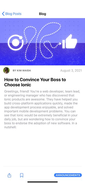 Blog Post Ui Ionic React Hub