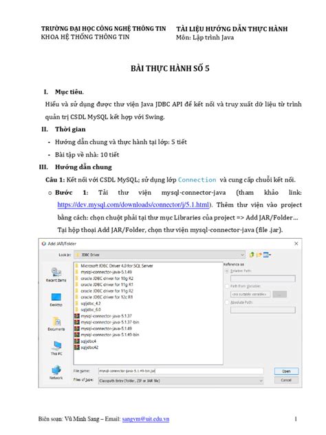Btth5 Kết Nối Csdl 30112020 Pdf