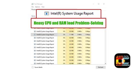Intel System Usage Report Heavy Cpu And Ram Load Digichasers