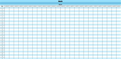 Excel Calander Spreadsheet Blue Theme Easy To Organize Your Life Etsy
