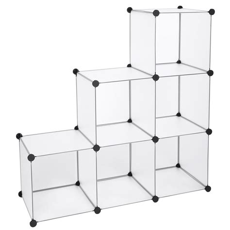 Buy 6 Cube Storage Shelves Urhomepro Diy Plastic Cube Storage Organizer Cubby Closet Cabinets