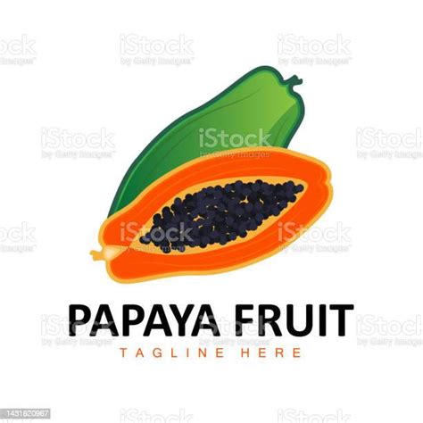 파파야 로고 디자인 비타민 과일 벡터 과일 제품 브랜드 일러스트 레이 션 아이콘 0명에 대한 스톡 벡터 아트 및 기타 이미지 0명 감귤류 과일 개체 그룹 Istock